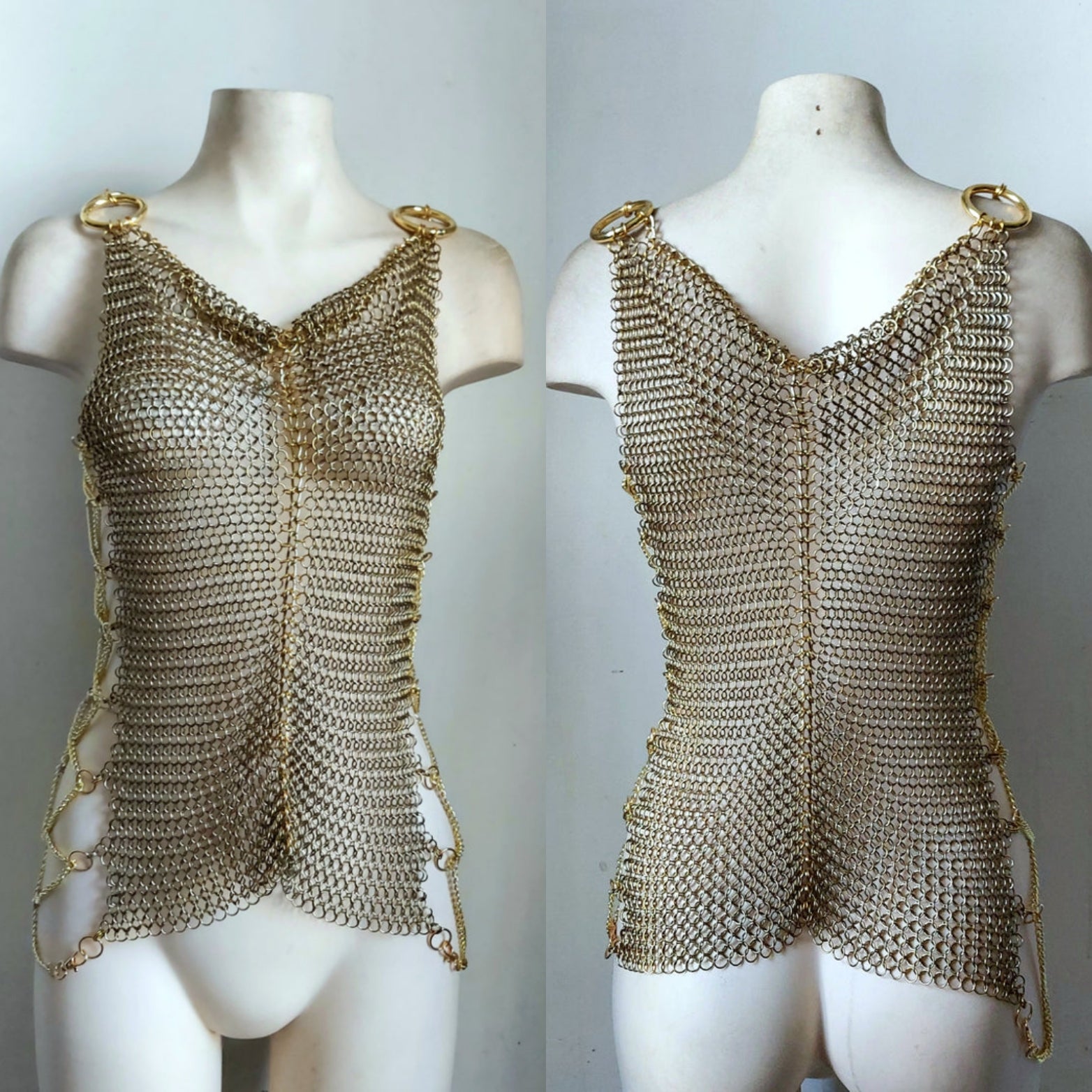 Gold Chainmail Corset Shirt – syntheticdaisydesign
