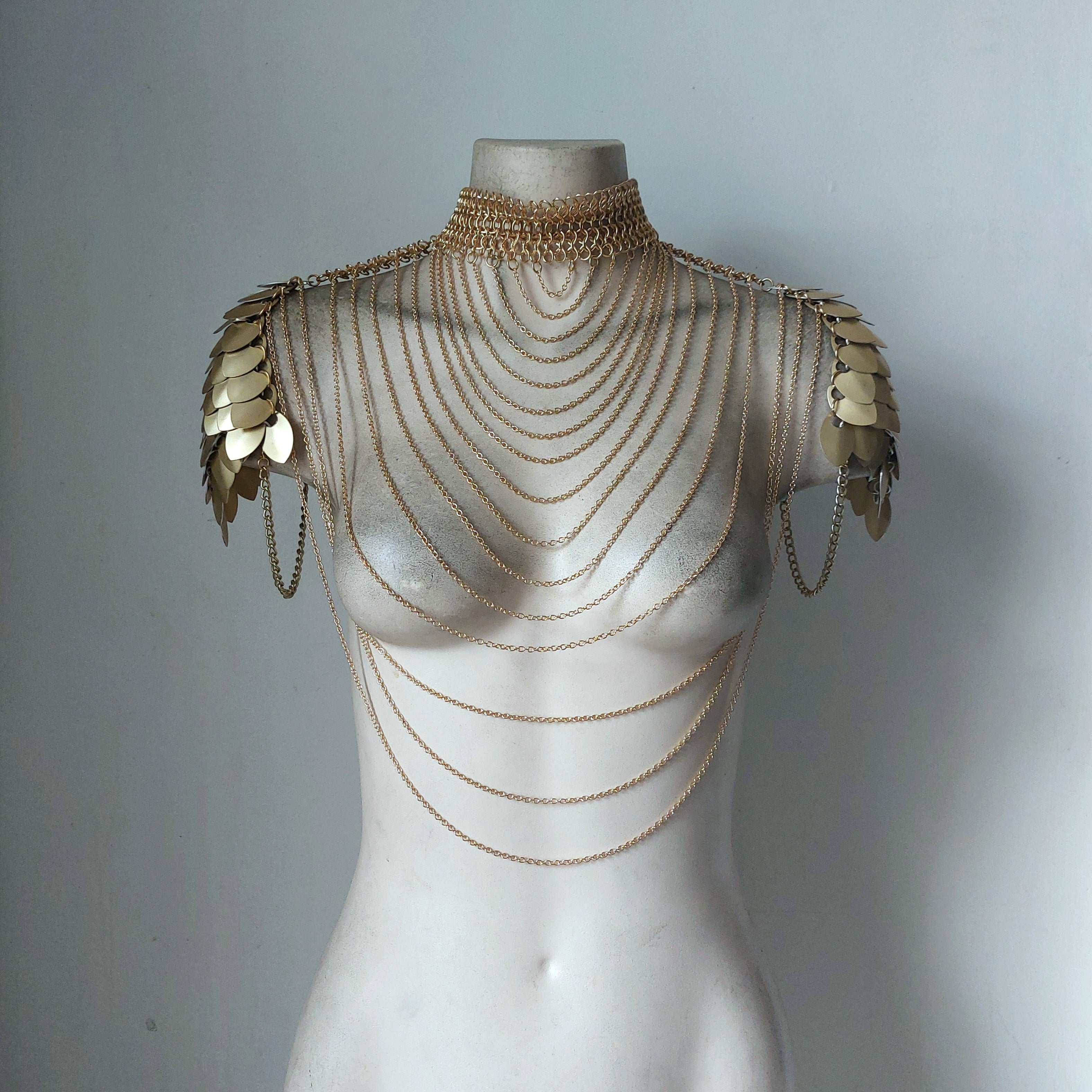 Egyptian Queen Scalemail Chainmail Harness – syntheticdaisydesign